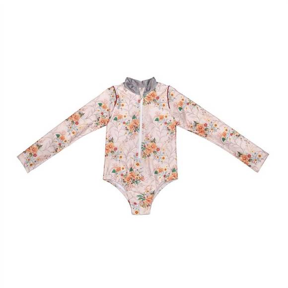 OLGA VALENTINE | Swim | New Olga Valentine Gaia Long Sleeve Zip One ...